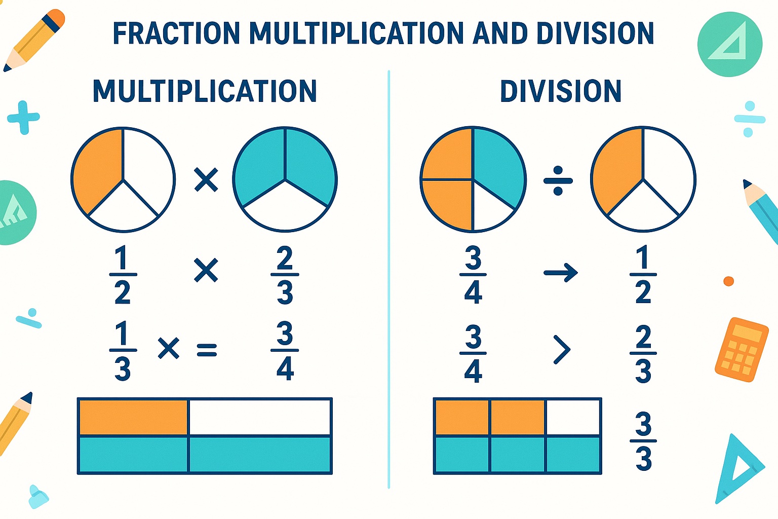 How to Multiply and Divide Fractions: Complete Guide 2025