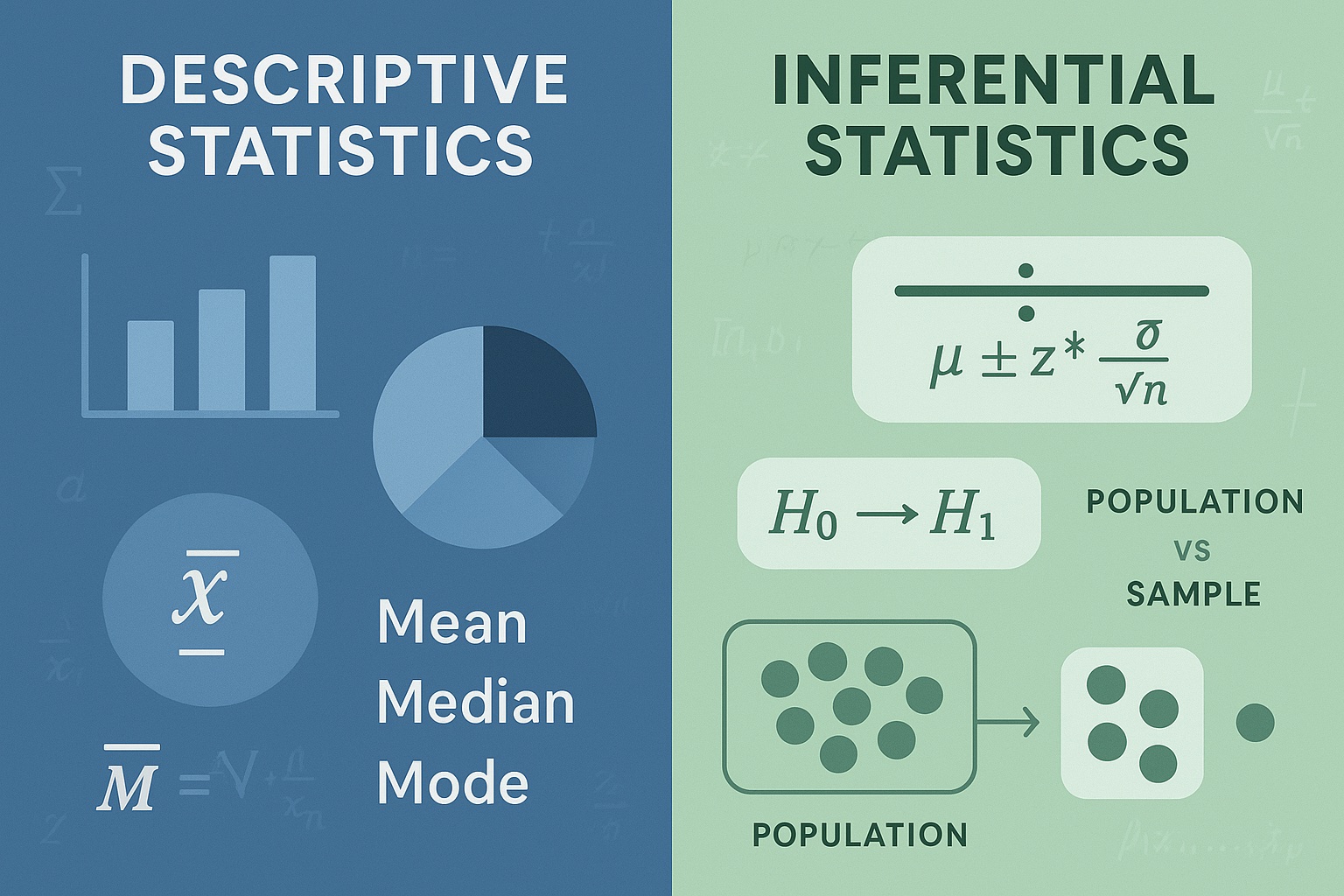 Descriptive vs Inferential Statistics: Complete Guide 2025